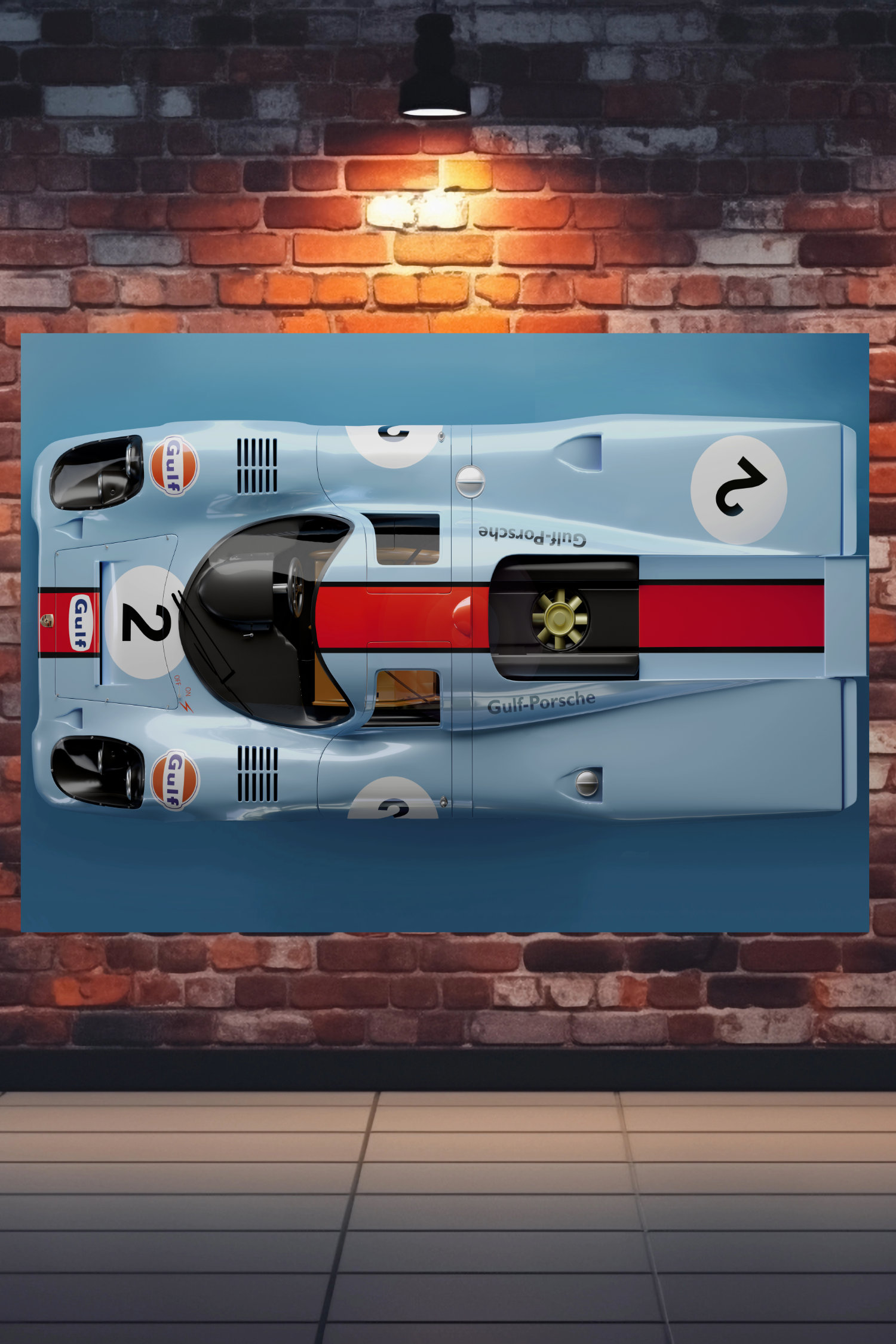Porsche 917K in Gulf Livery in 3D Imagery - Etsy