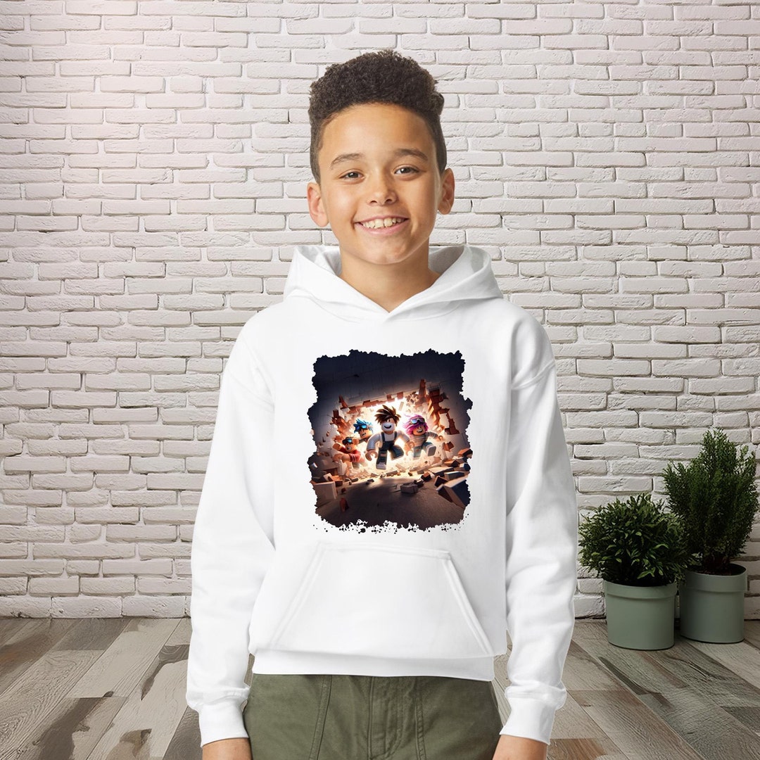 Personalised Roblox Kids Hoodie Gamer Roblox Sweatshirt Personalised ...