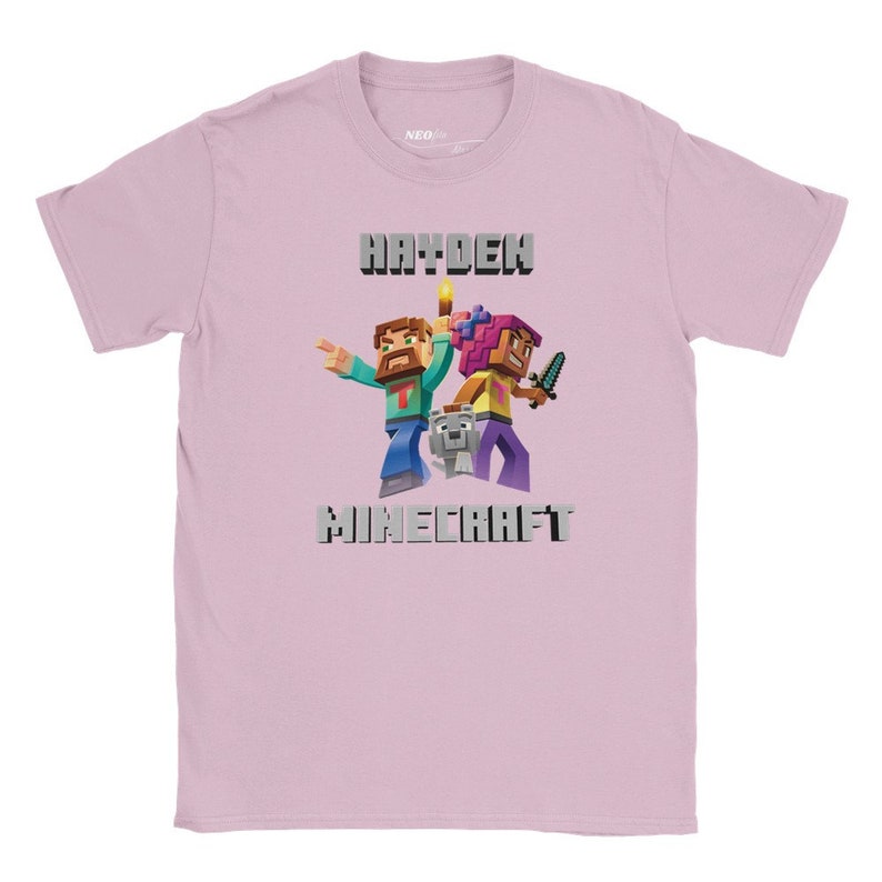 Minecraft Kids T-shirt / Personalised Gift / Tee for Kids / Minecraft T ...