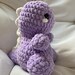 Lavender Snuggly Dino Miss Mae Yarnworks Cute, Snuggly, Squishy, Gift ...