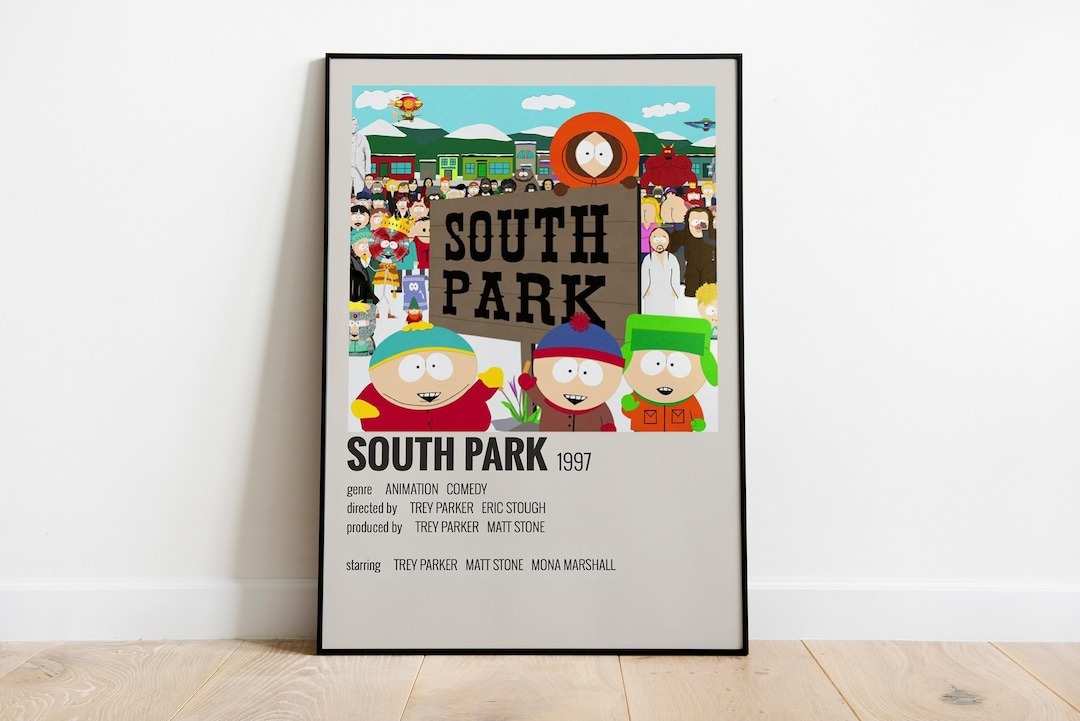 South Park Poster South Park Tv Series Poster Minimalist - Etsy