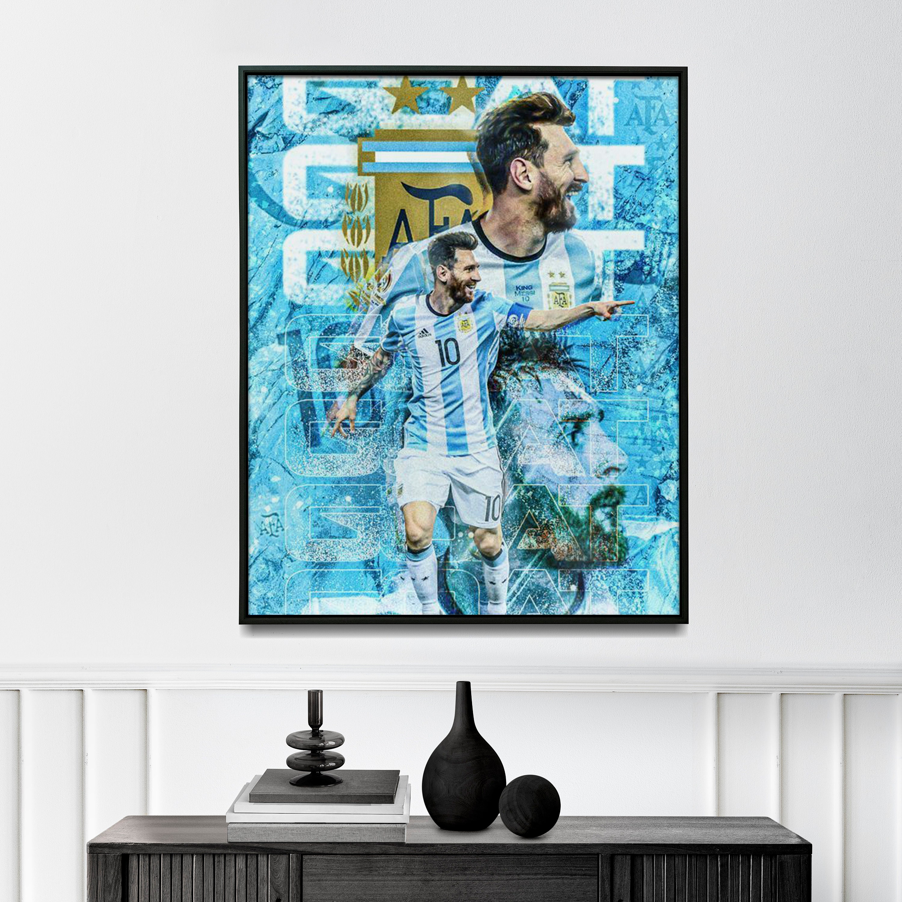 Lionel Messi Poster, Football Poster Designed & Sold By Anny ZI