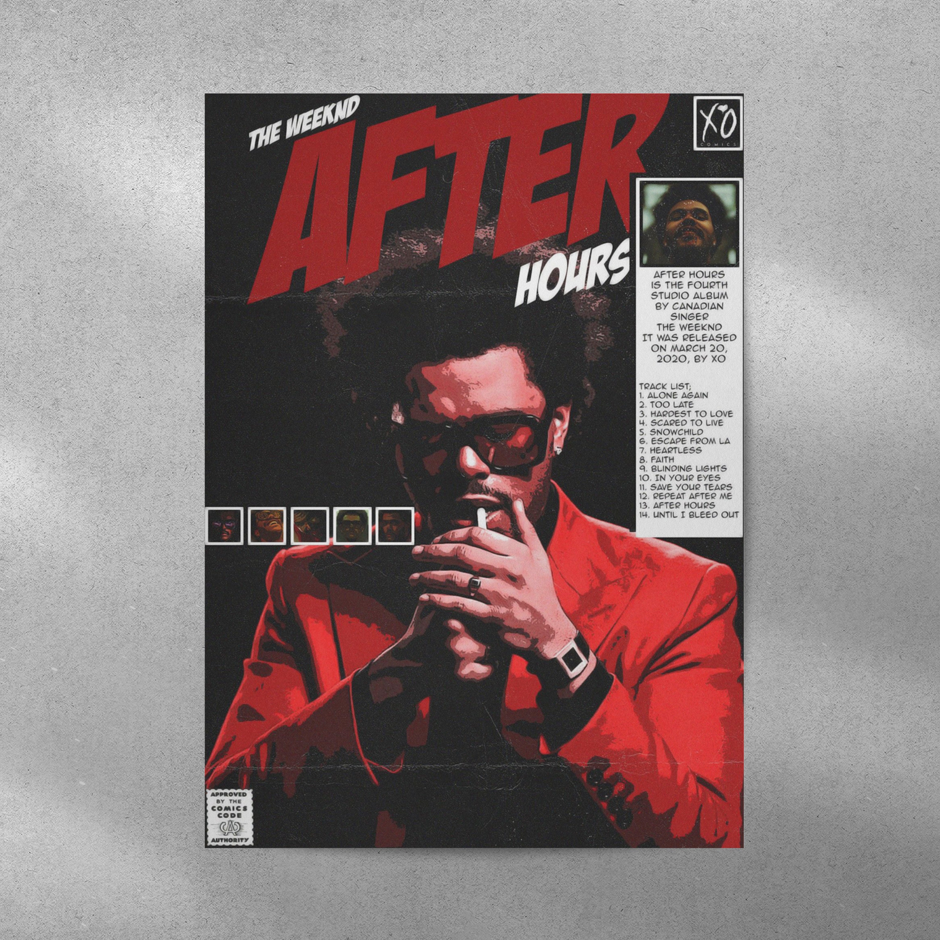 The Weeknd Posterafter Hours Poster Wall Art Wall Decor - Etsy
