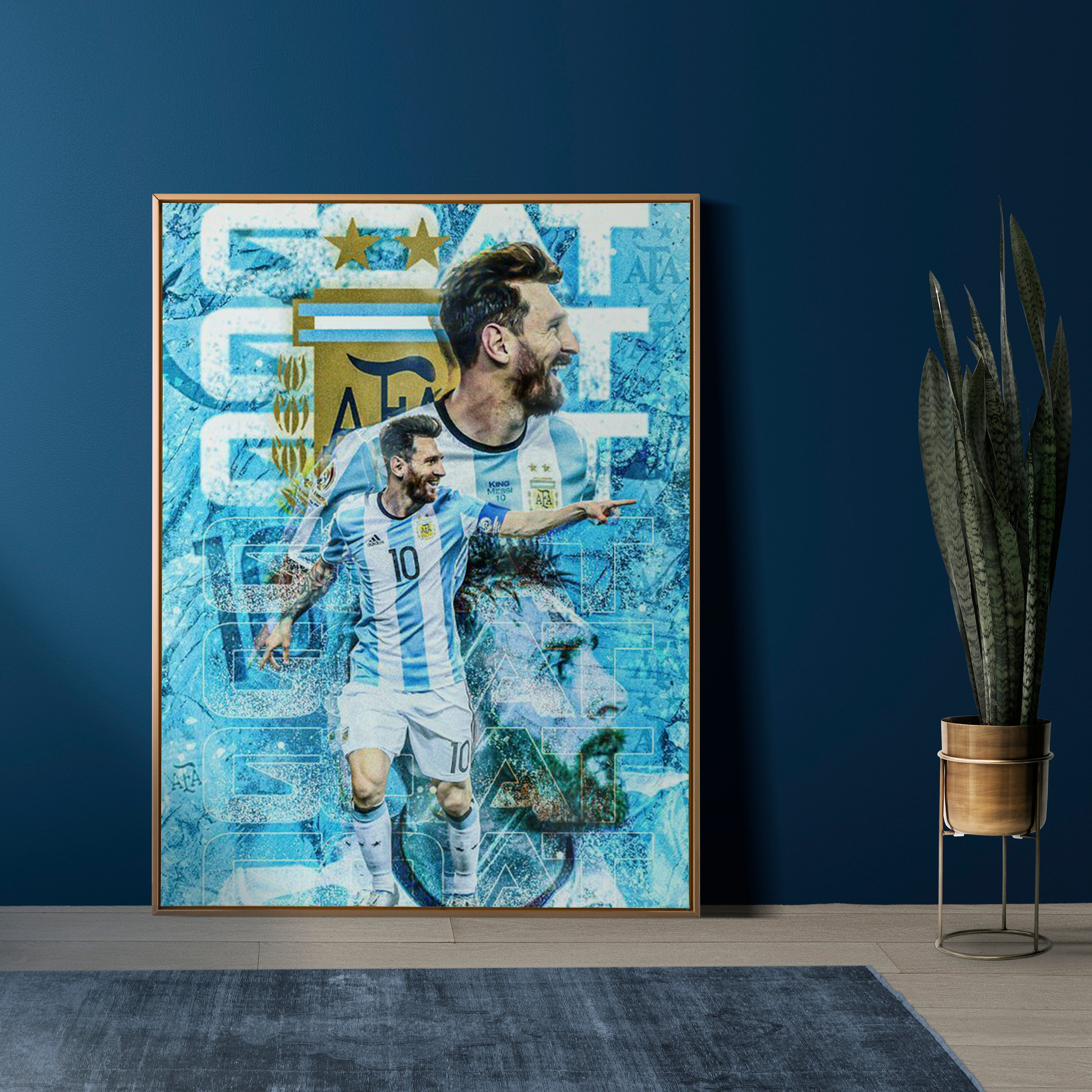 Lionel Messi Poster, Football Poster Designed & Sold By Anny ZI