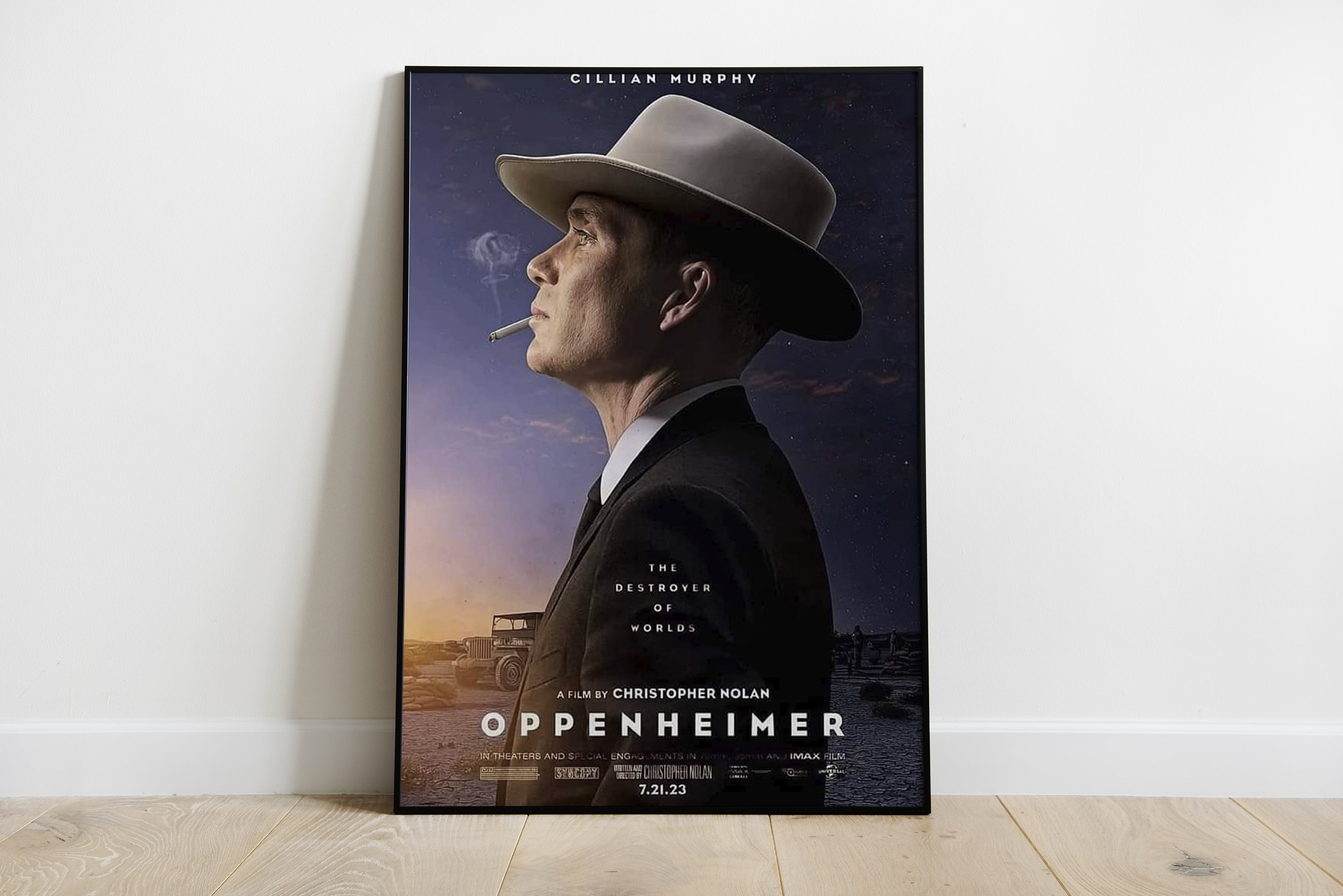 Oppenheimer Poster, Oppenheimer Wall Art, Wall Decor, Premium Matte Vertical Posters, Premium ...