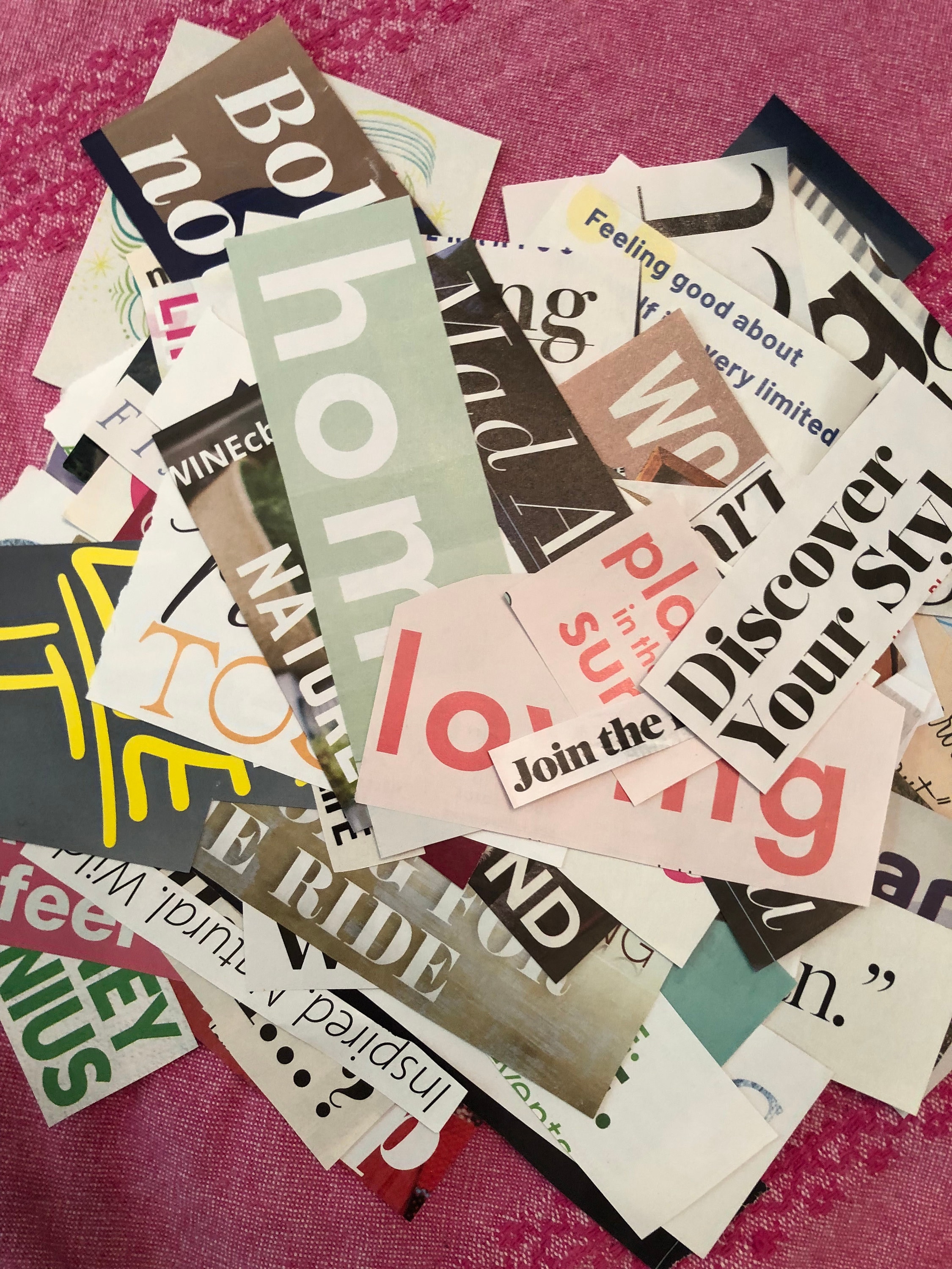 100+ Paper Words Phrases for Junk Journals, Vision Boards, Smash Books ...