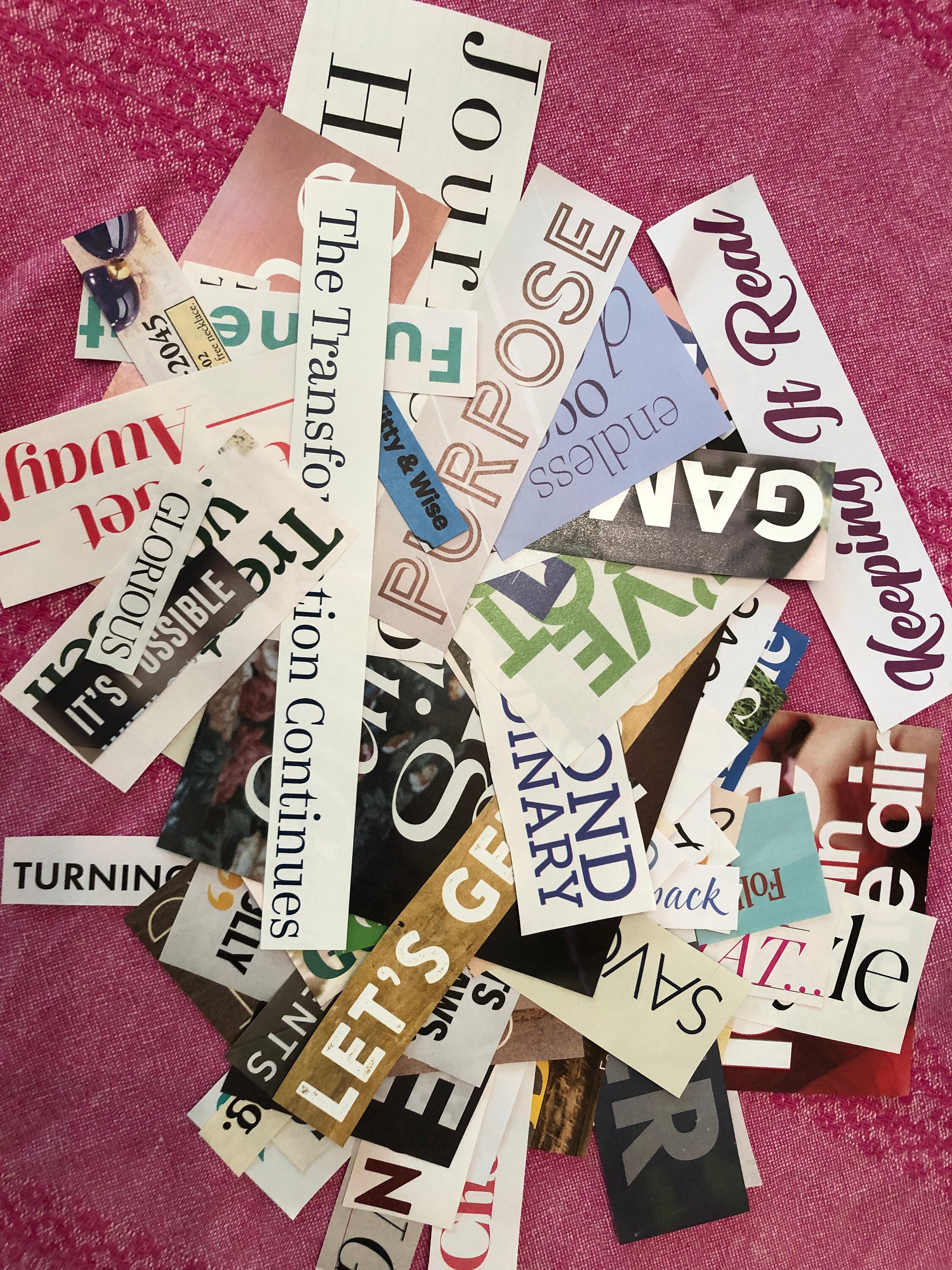100+ Paper Words Phrases for Junk Journals, Vision Boards, Smash Books ...