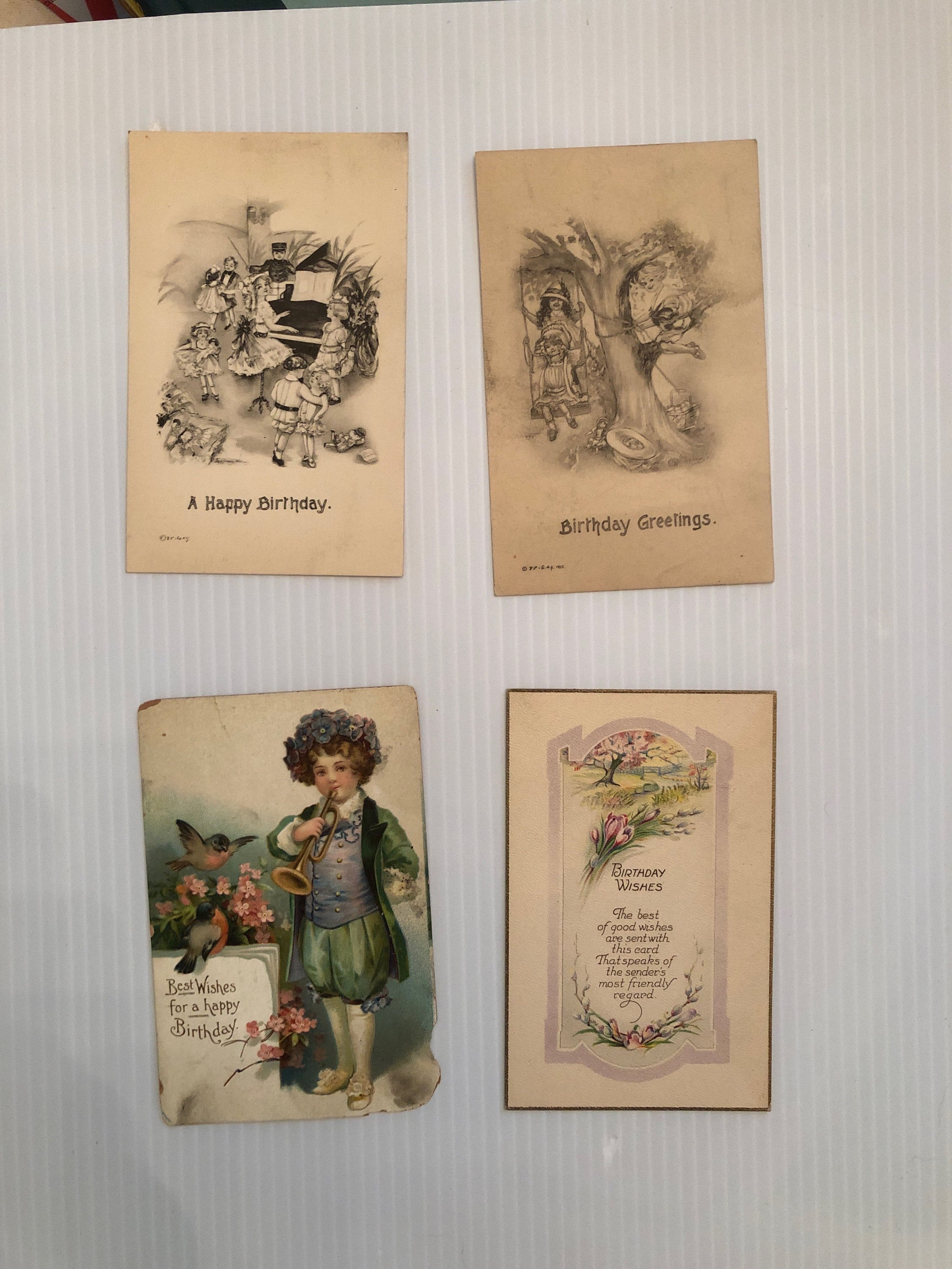 New Early 1900s Birthday Celebration Postcards Love Lot of 12 (B6 ...