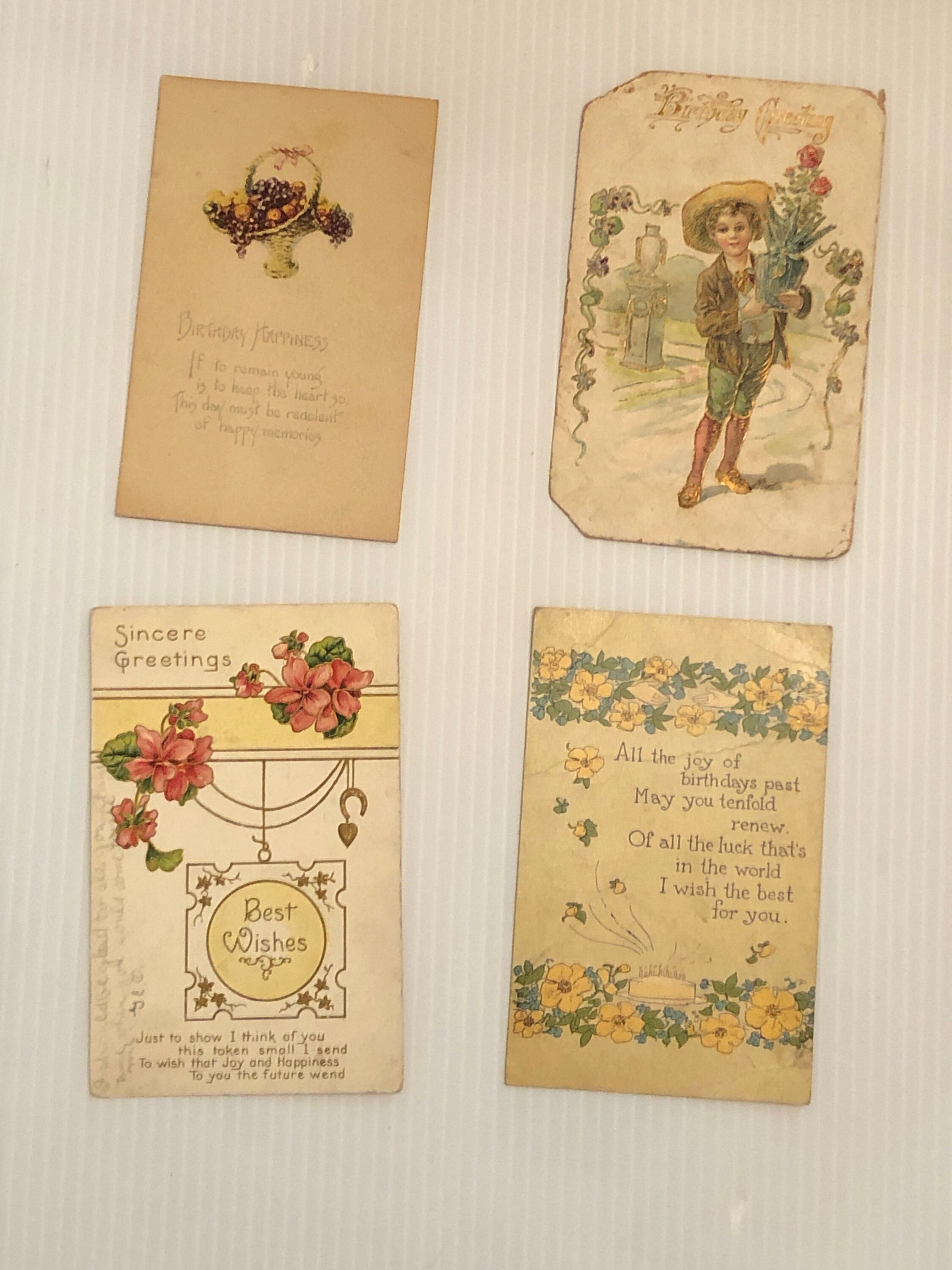New Early 1900s Birthday Celebration Postcards Love Lot of 12 (B5 ...