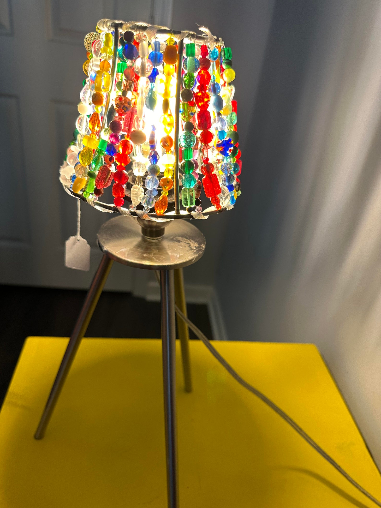 Bohemian Beaded Lamp - Etsy