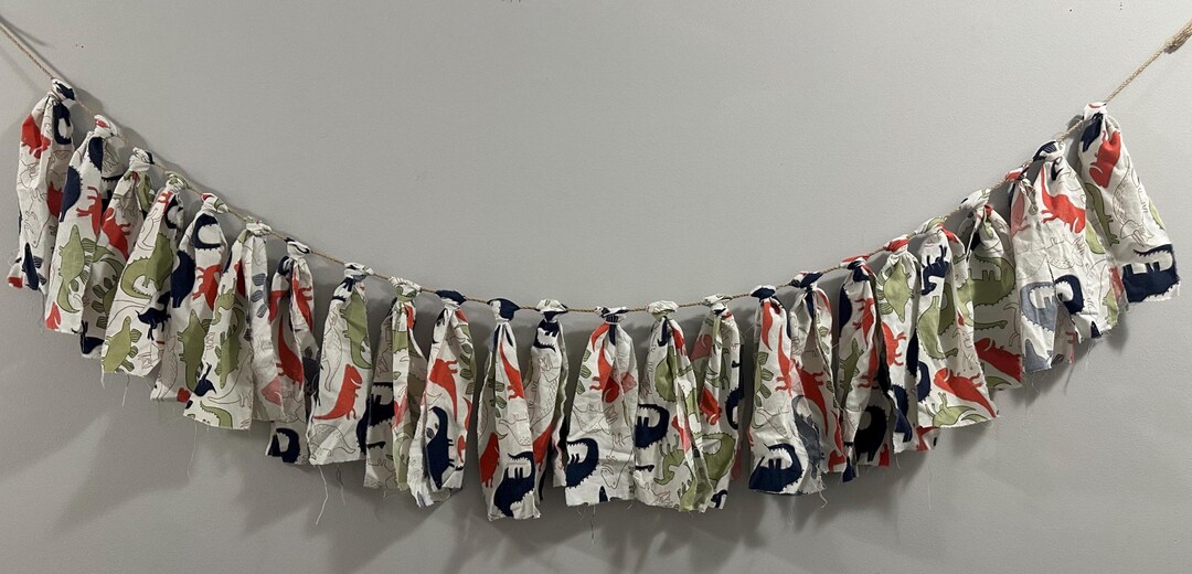 Dinosaur Rag Wall Swag - Etsy
