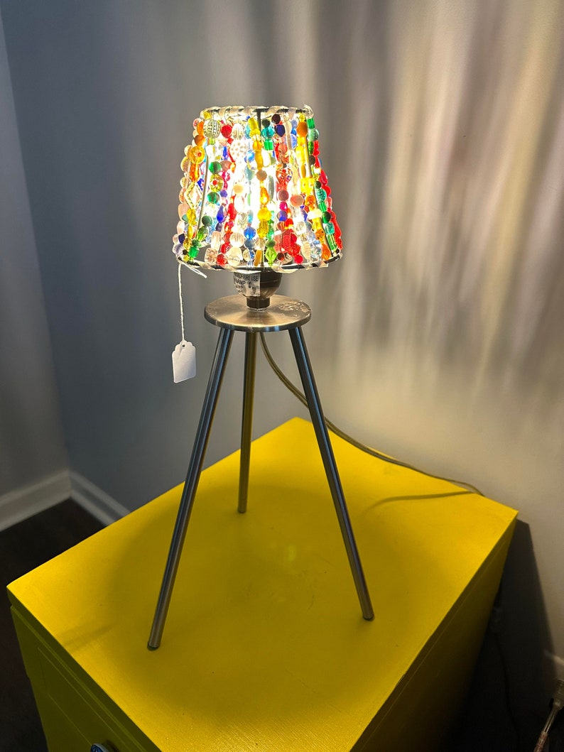 Bohemian Beaded Lamp - Etsy