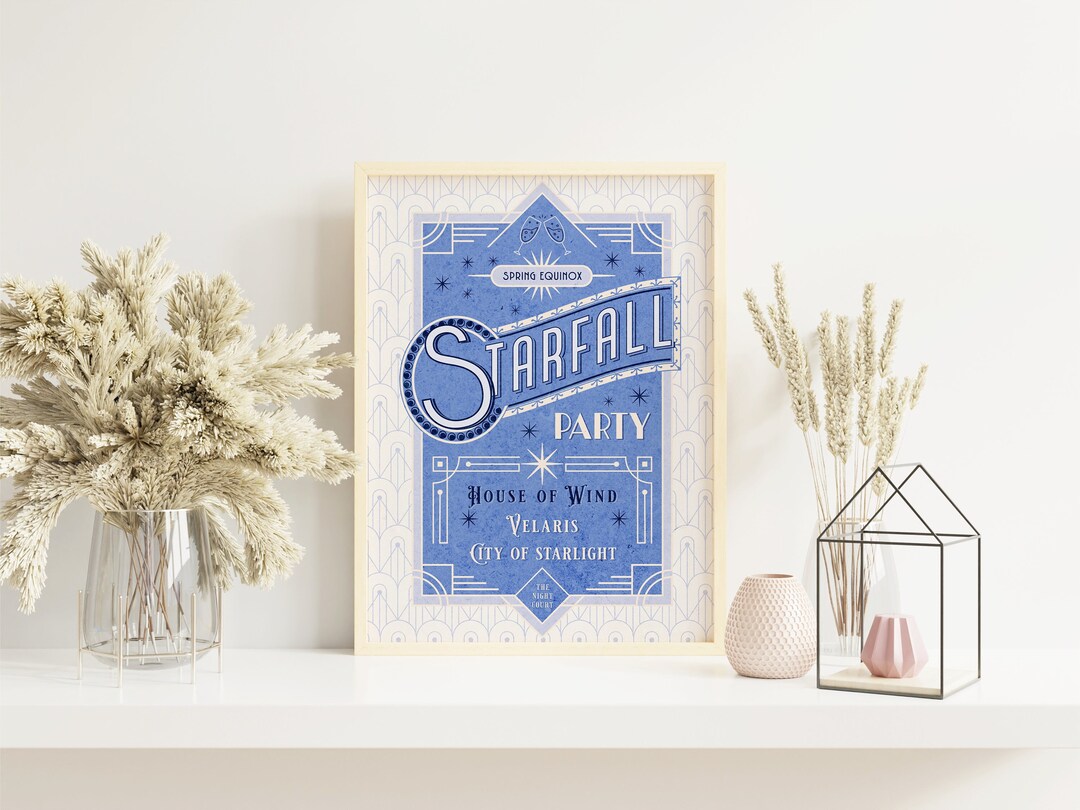 ACOTAR Starfall Party Printable Fan Art Print House of Wind ACOTAR ...