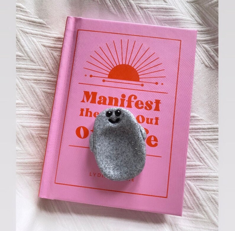 Little Worry Stone, Positivity Pebble, Pet Rock, Pocket Fidget, Palm ...