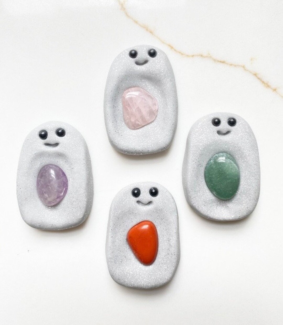 Crystal Fidget Pal Pebble Friend Crystal Palm Crystal Thumb - Etsy