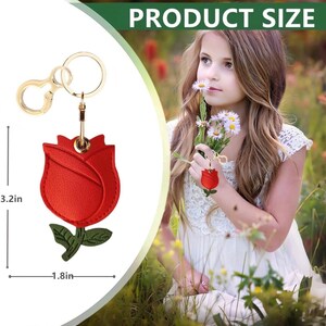 Red Rose AirTag Keychain - Etsy