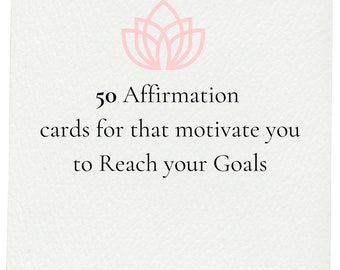 60 Affirmation Cards Digital Download, Mindfulness Affirmations Deck ...