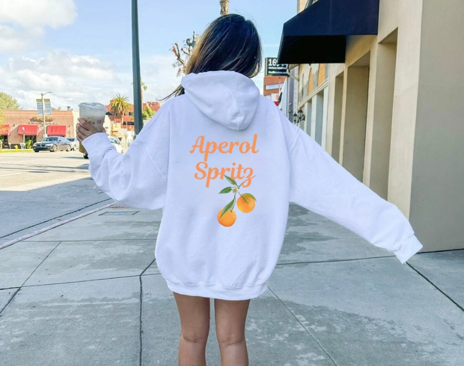 Aperol Spritz Vintage Backprint Hoodie // Funny Alcohol Best Friend ...