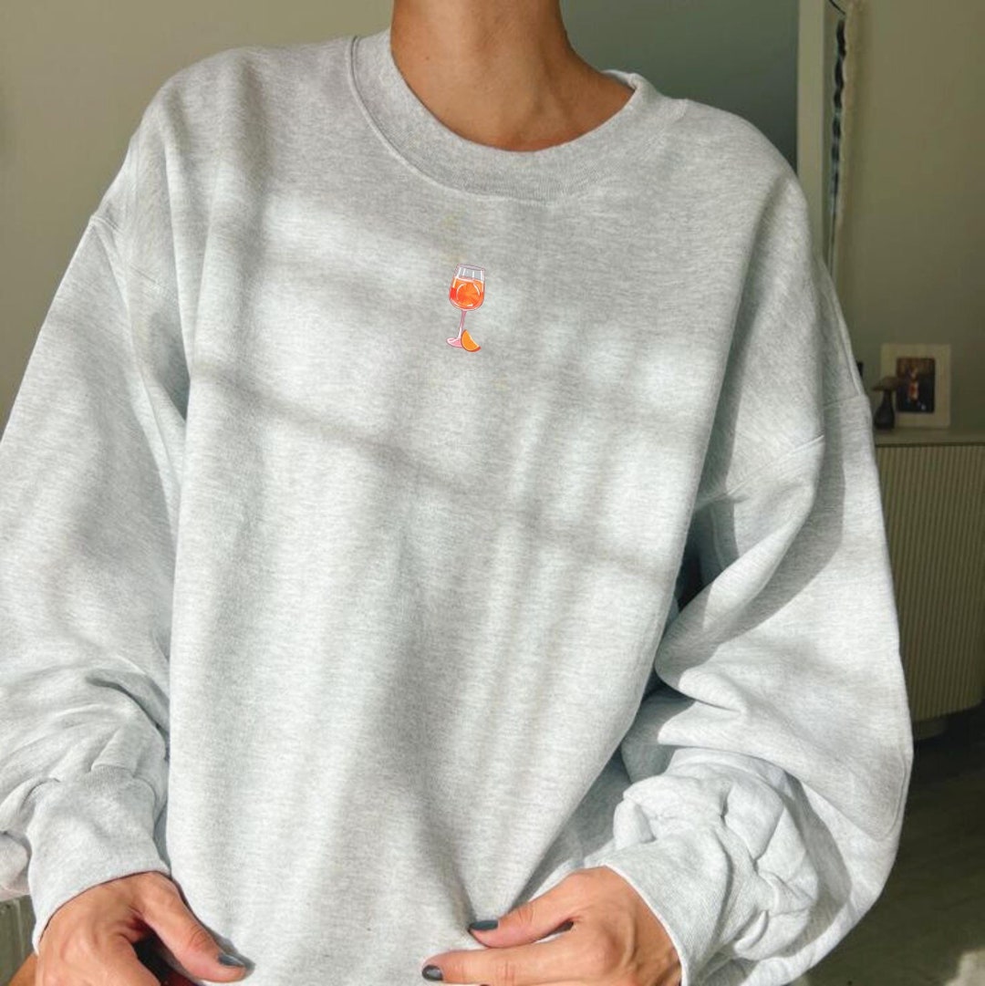 Aperol Spritz Art Pullover // Funny Alcohol Best Friend Gift Crewneck ...