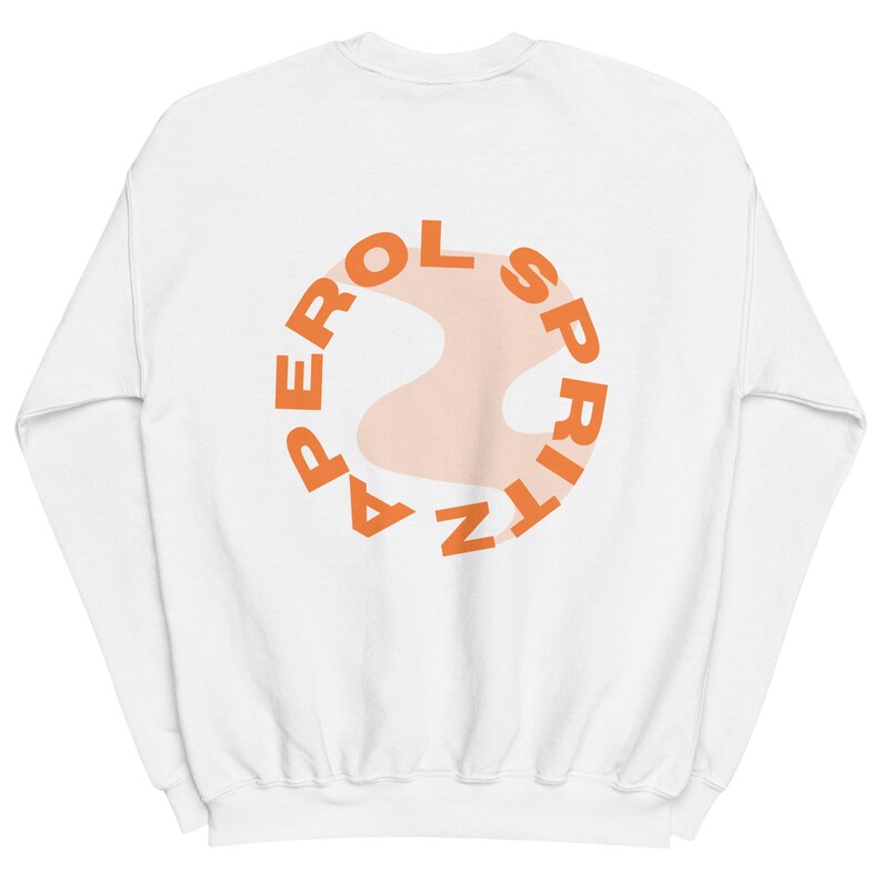 Aperol Spritz Circle Art Crewneck // Modern Retro Alcohol Best Friend ...