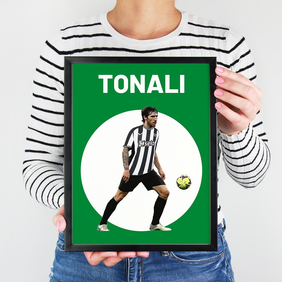 Sandro Tonali Newcastle United Silk Poster Print Various - Etsy