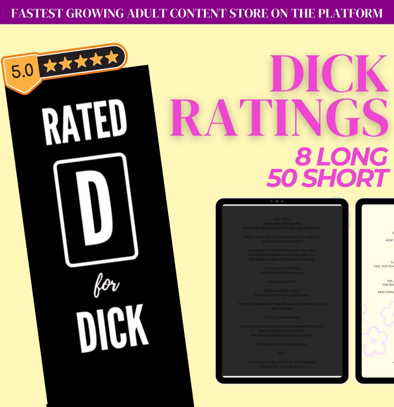 Onlyfans Dick Rating Scripts - Etsy