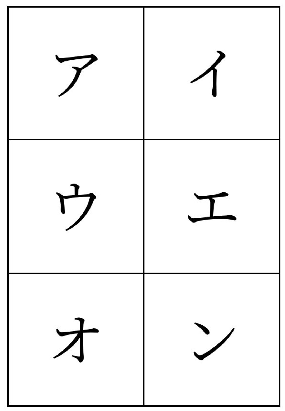 NIHON-GO! - Katakana Flashcard Set - Etsy