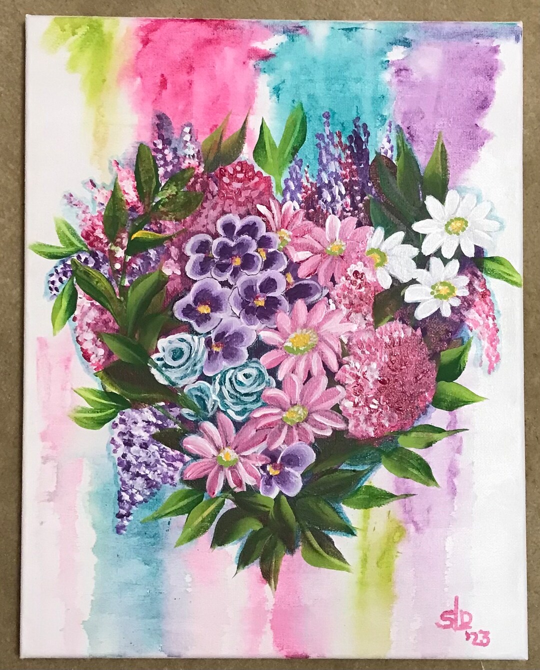 Bleeding Heart-shaped Wreath With a Plethora of Flowers on a Running ...