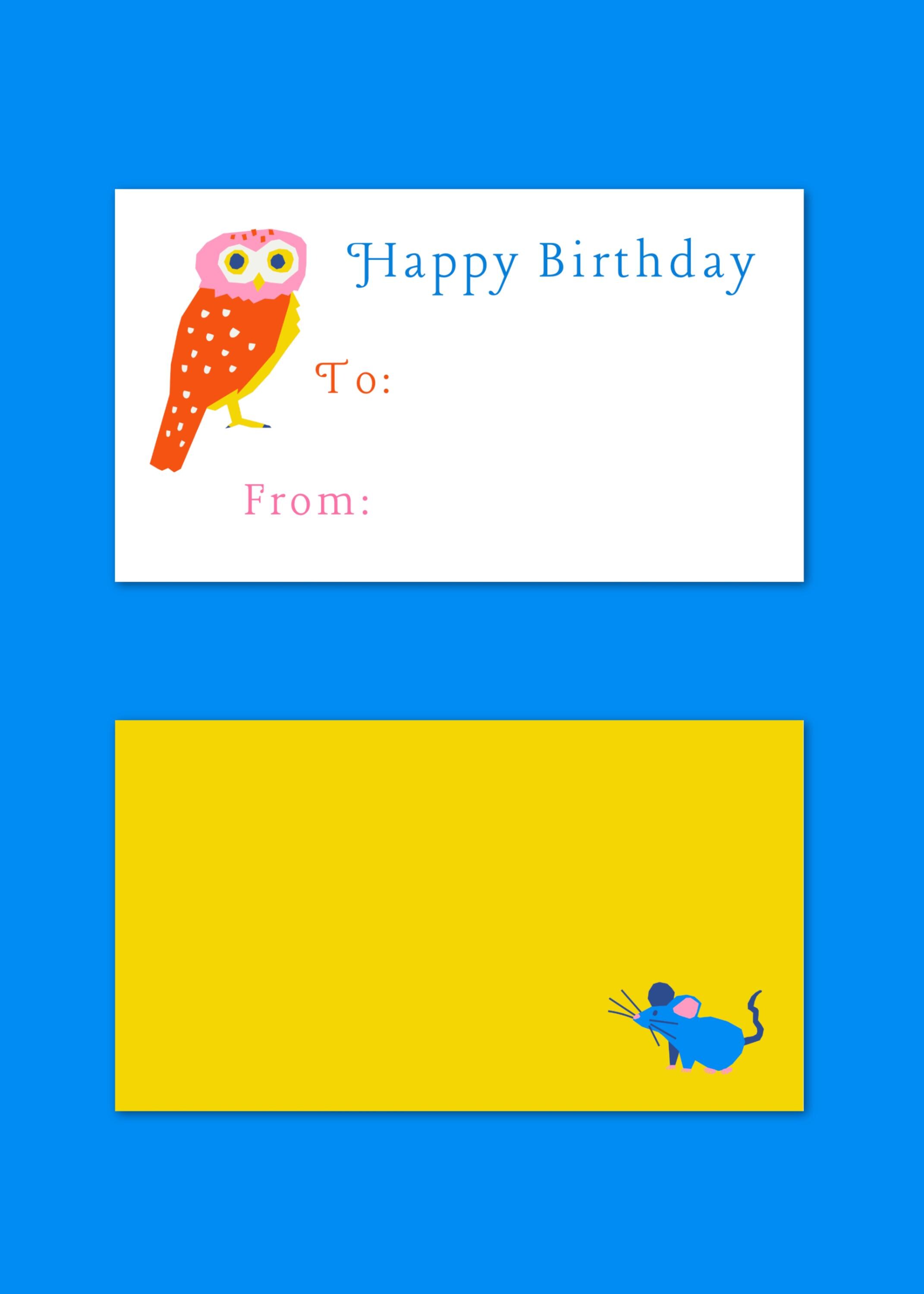 Happy Birthday Gift Tags. Set of 20 Printed Rectangular Tags 2 X 3.5 - Etsy