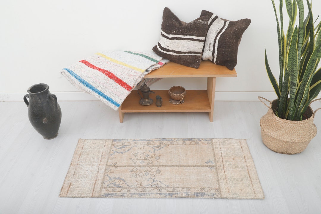 2x4 Rug, Faded Door Mat,pastel Door Mat, Muted Door Mat, Soft Door Mat ...