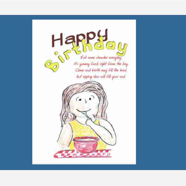 Clam Birthday Card - Etsy