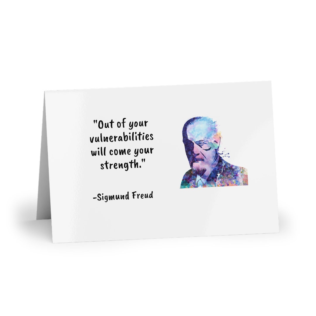 Freud, Sigmund Freud, Freud Greeting Card, Psychiatrist Gift, Therapist ...