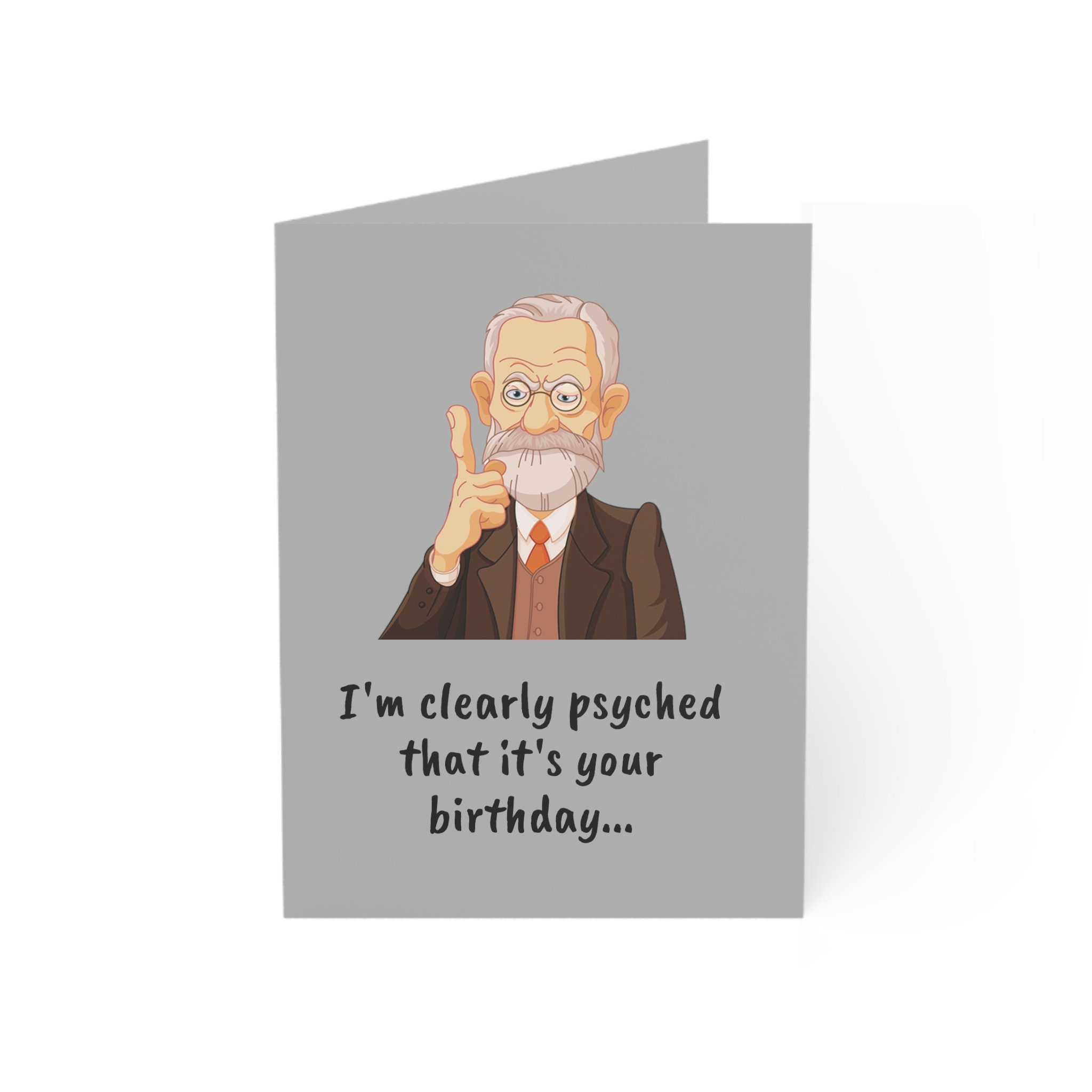 Therapist Birthday Card, Psychiatrist Birthday Card, Psych Greeting ...