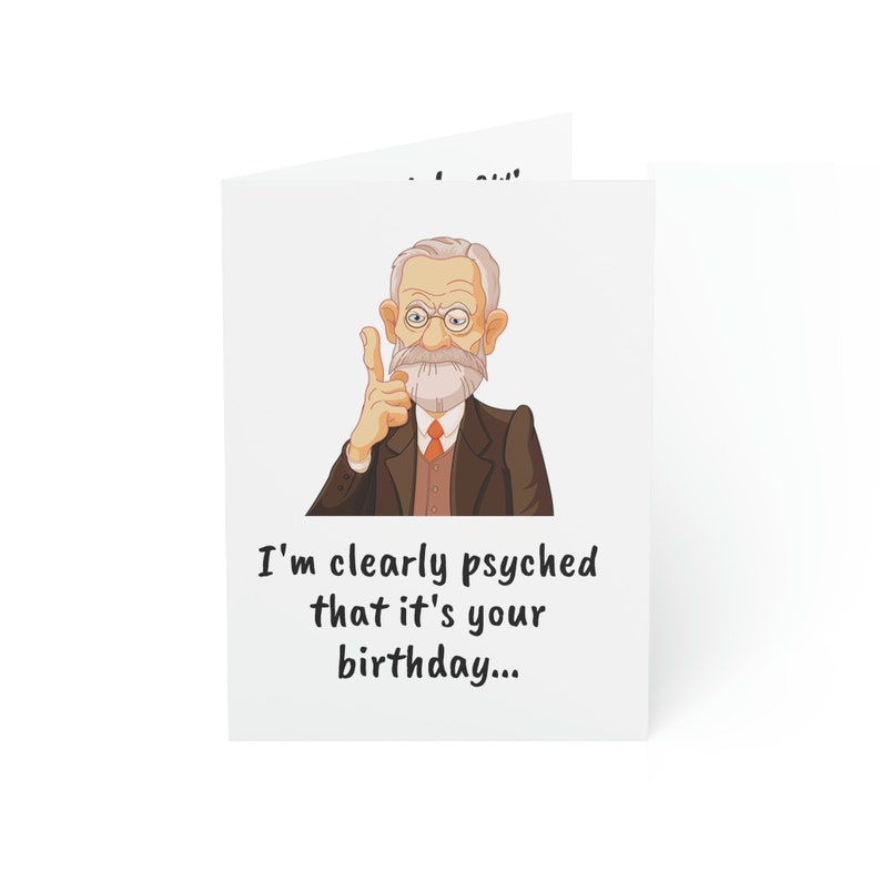 Therapist Birthday Card, Psychiatrist Birthday Card, Psych Greeting ...