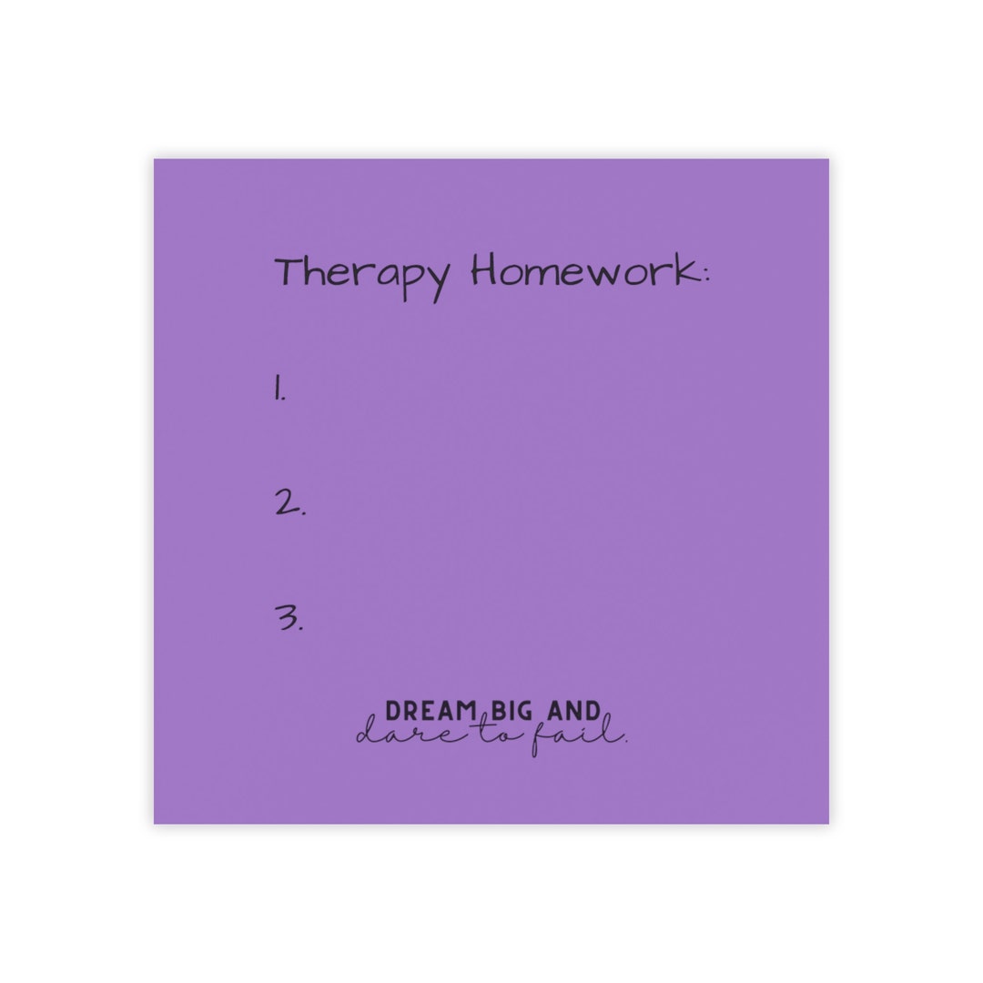 Therapist Gift, Therapy Post-it® Note Pads, Therapy Homework, Therapist ...