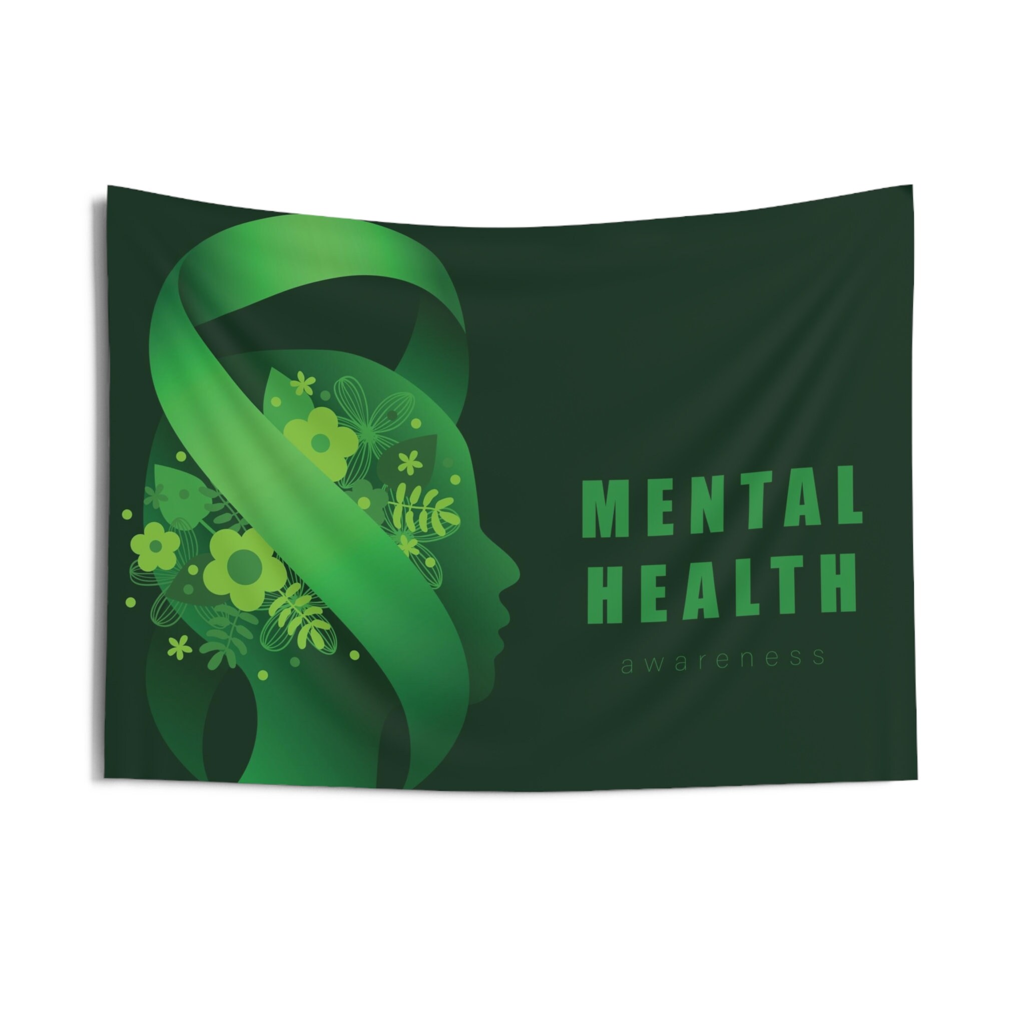 Mental Health Awareness Indoor Wall Tapestry, Office Decor, Mental ...