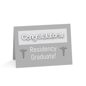 Residency Graduation Card, Doctor Greeting Cards (1, 10, 30, and 50pcs ...
