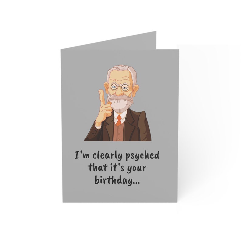 Therapist Birthday Card, Psychiatrist Birthday Card, Psych Greeting ...