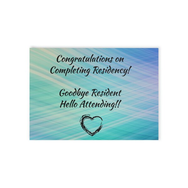 Medical Resident Graduation Card - Etsy