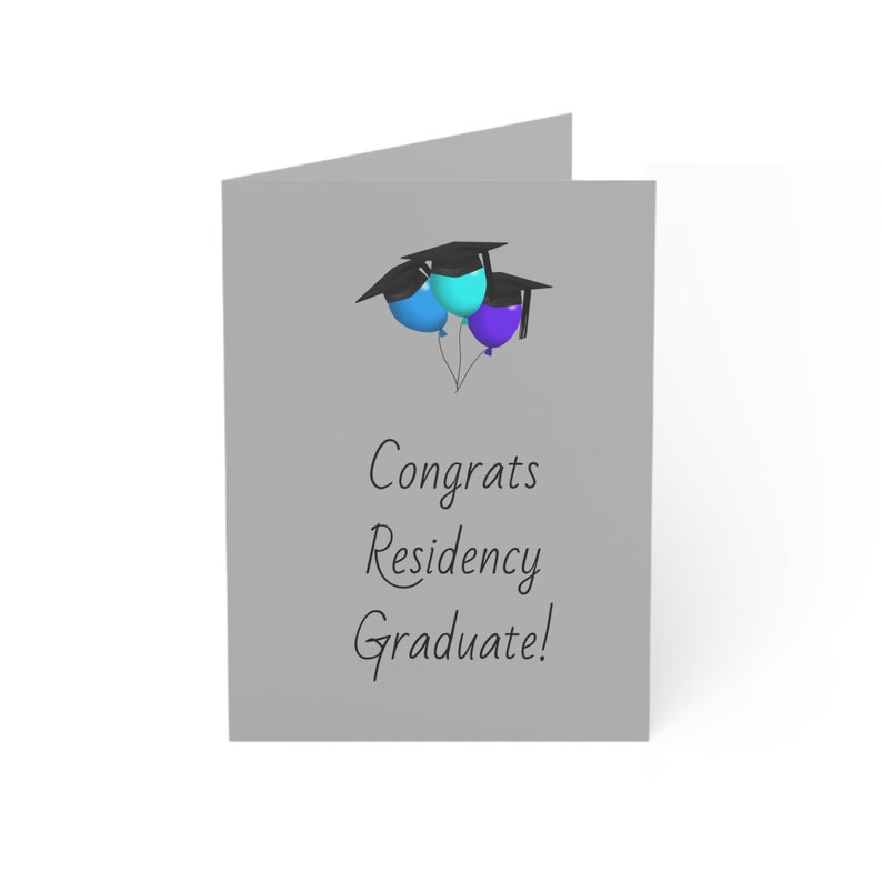 Residency Graduation Card, Grad Card, MD Resident, DO Resident ...