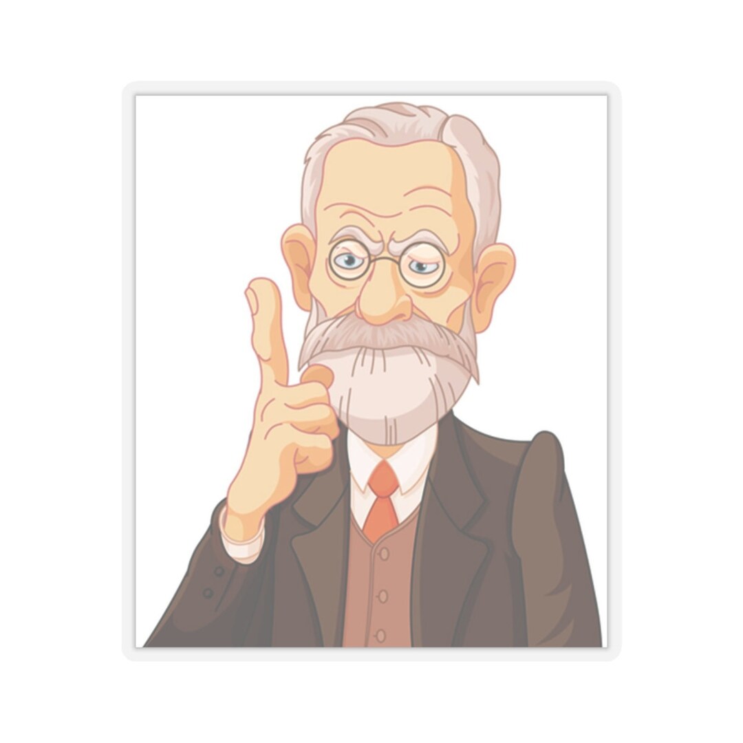 Sigmund Freud, Freud Sticker, Mental Health Gift, Psych Gift, Mental ...