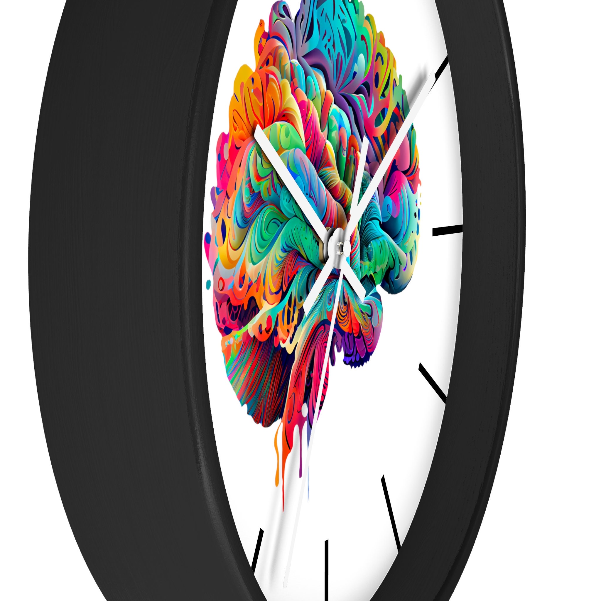 Colorful Brain Wall Clock Mental Health Clock Counselor - Etsy Australia