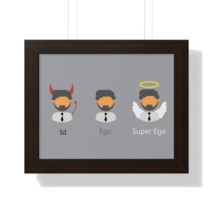 Sigmund Freud Framed Horizontal Poster, Freud Office Decor ...