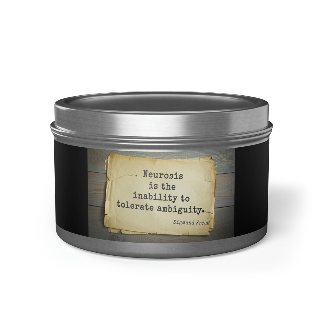 Sigmund Freud Tin Candle, Freud Quote, Candle Gift, Psychiatrist Gift ...