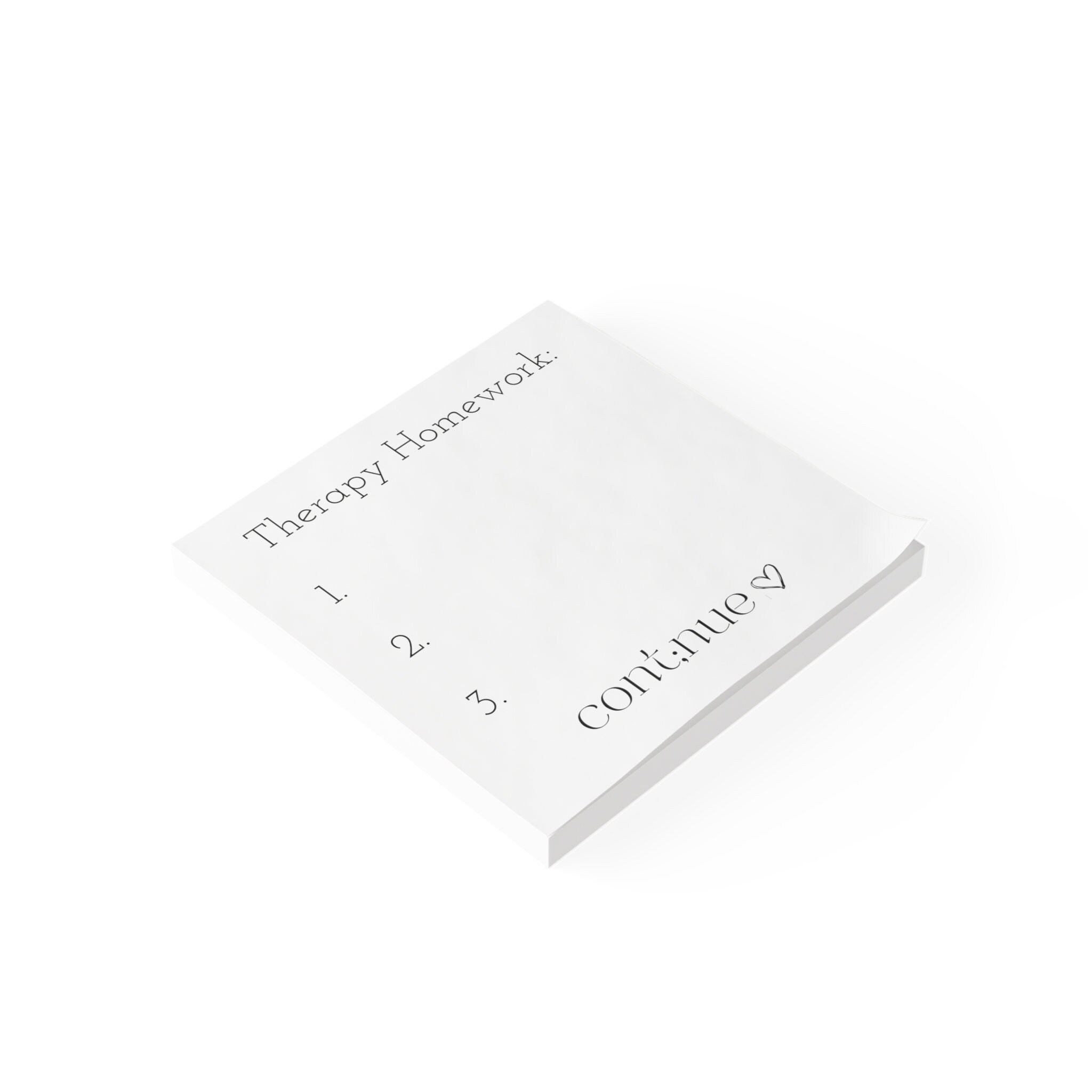 Therapy Homework Post-it® Note Pads, Therapist Gift, Psychiatrist Gift ...