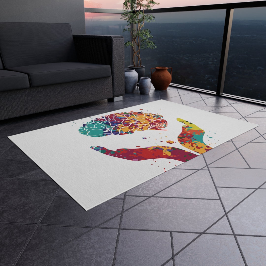Outdoor Rug, Indoor Rug, Mental Health Indoor/outdoor Rug, Psychiatrist ...
