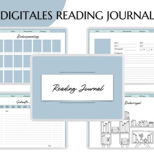 Digitales Reading Journal (Deutsch) | Goodnotes | Lesetagebuch - Etsy.de
