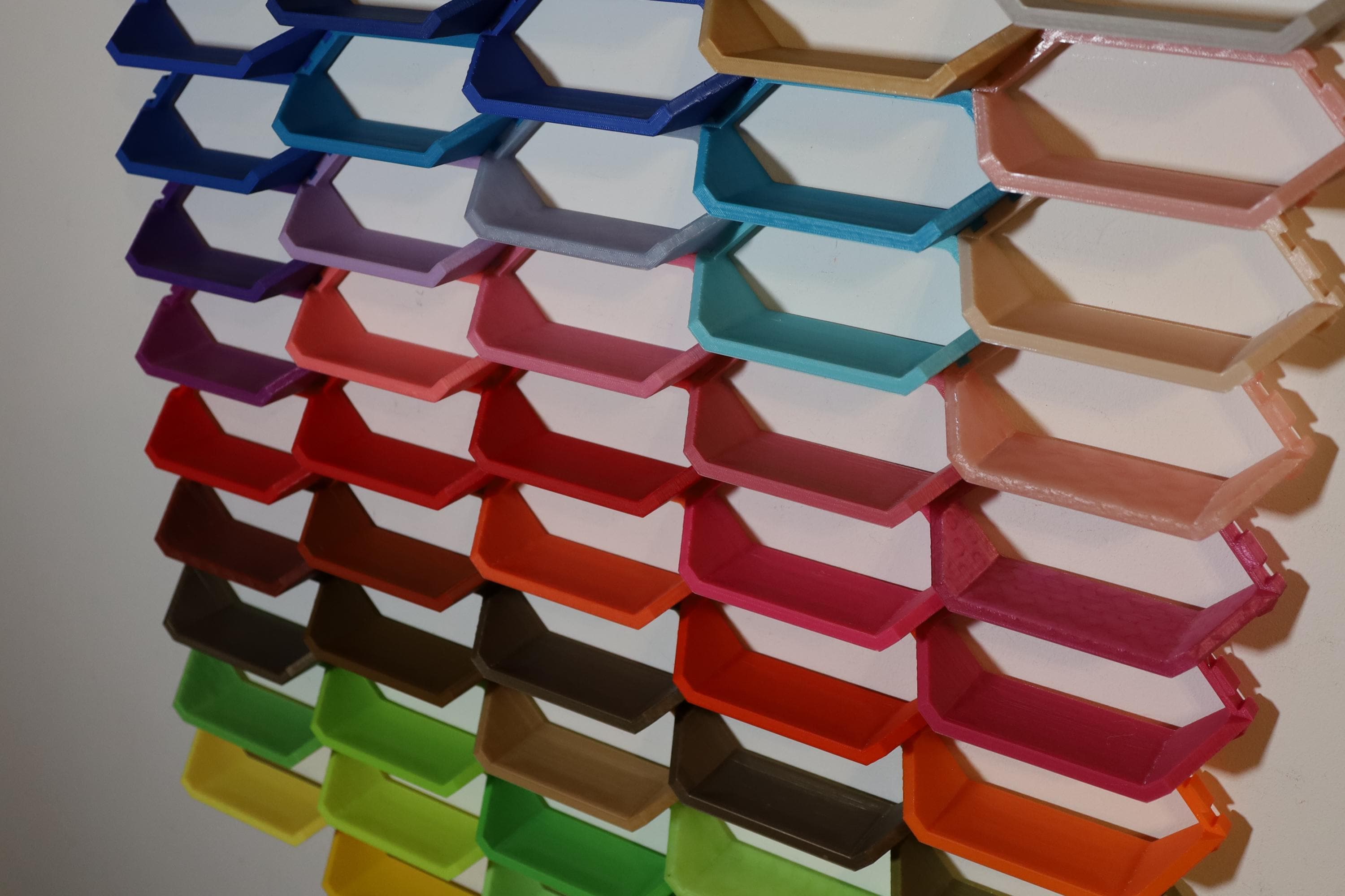 Modular Hexagonal Display Stands for 1:64 Diecast Cars – Custom Wall ...