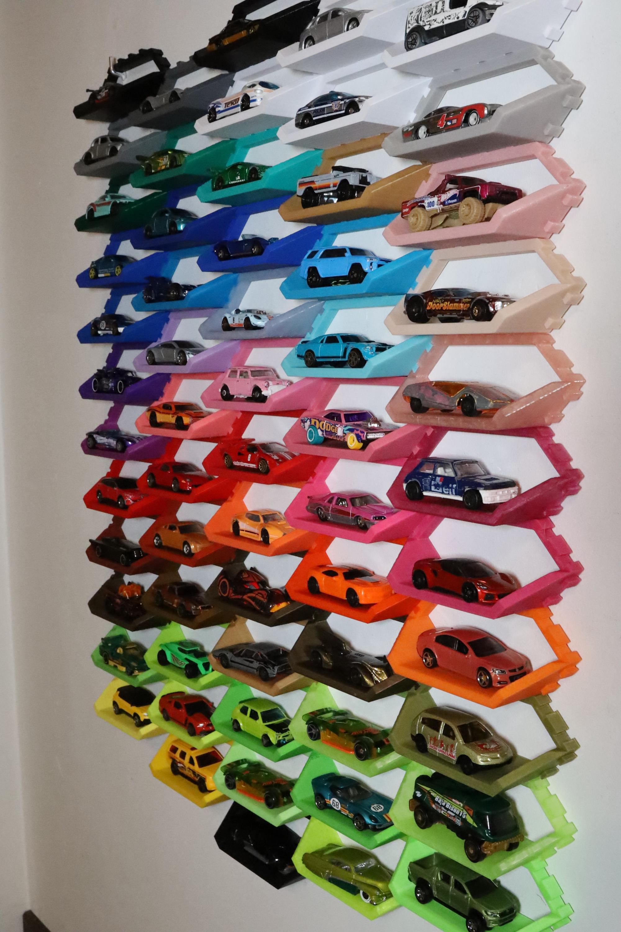 Modular Hexagonal Display Stands for 1:64 Diecast Cars – Custom Wall ...
