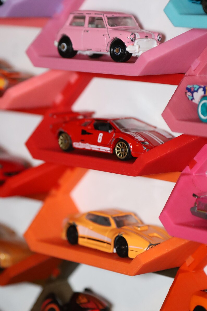 Modular Hexagonal Display Stands for 1:64 Diecast Cars – Custom Wall ...